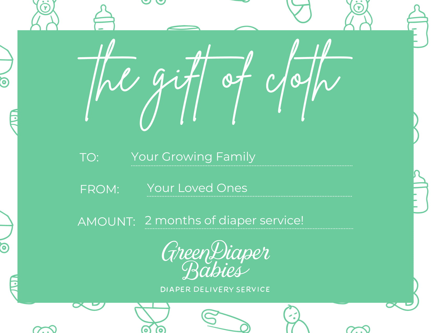 Upgrade your Baby Registry: Why Diaper Service Gift Cards Are a Must-Have - Green Diaper Babies